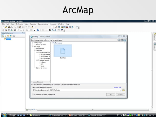 Introduction to ArcCatalog and ArcMap | PPT
