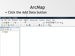 Introduction to ArcCatalog and ArcMap | PPT