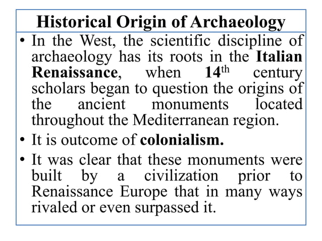 Introduction to Archaeological Anthropology.pptx | Geology | Science
