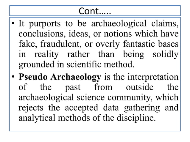 Introduction to Archaeological Anthropology.pptx | Geology | Science