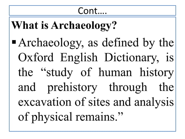 Introduction to Archaeological Anthropology.pptx | Geology | Science