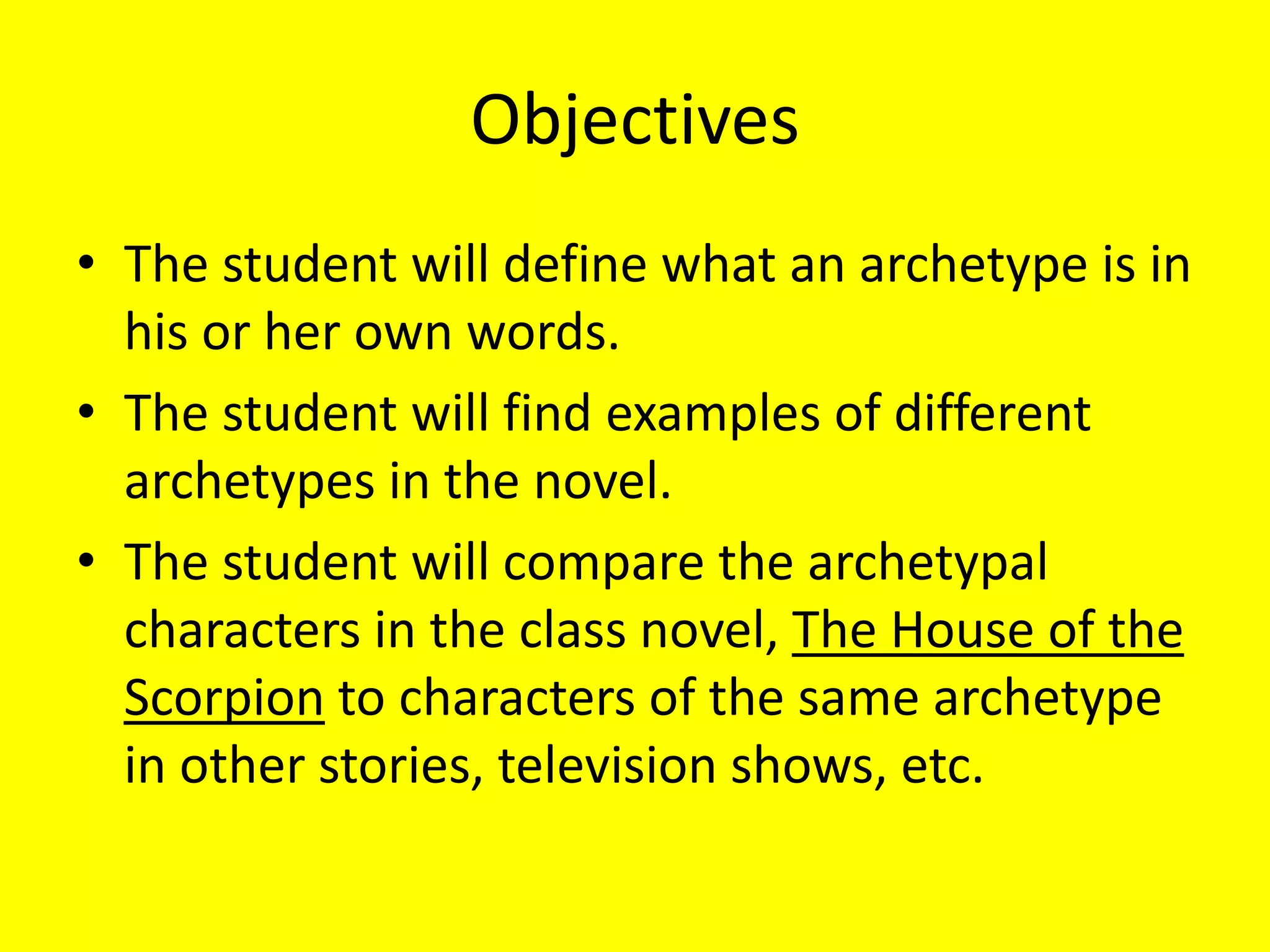 Introduction to Archetypes in Literature | PDF