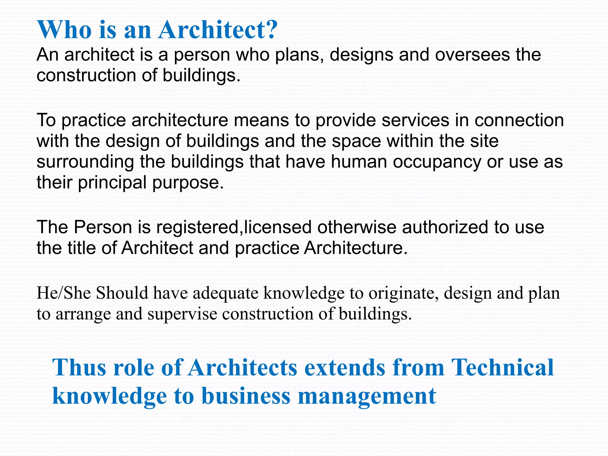 Introduction to Architectural Profession.ppt