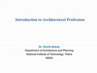 Introduction to Architectural Profession.ppt