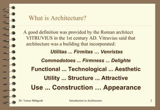 Introduction to Architecture | PPT