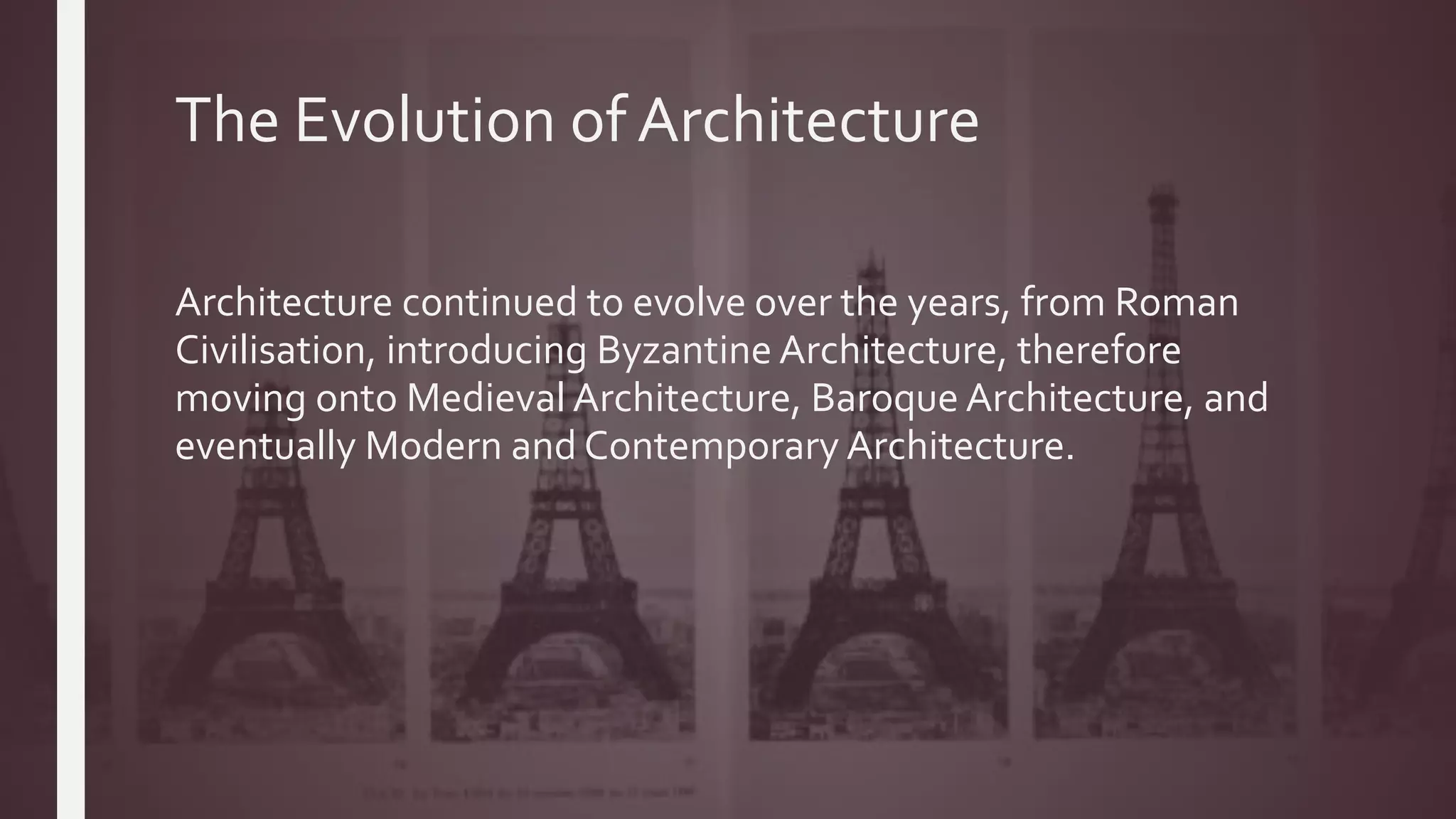 Introduction to architecture presentation | PPTX