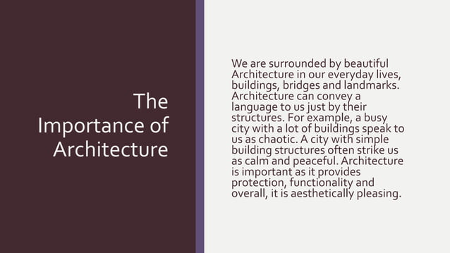Introduction to architecture presentation | PPTX | Civil Engineering ...