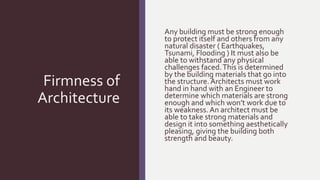 Introduction to architecture presentation | PPTX
