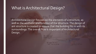 Introduction to architecture presentation | PPTX