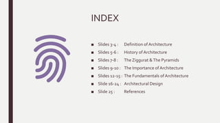 Introduction to architecture presentation | PPTX