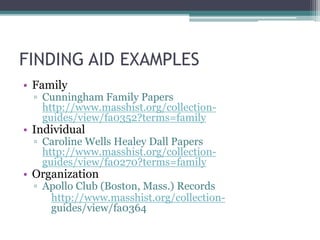 Introduction to archival research | PPTX