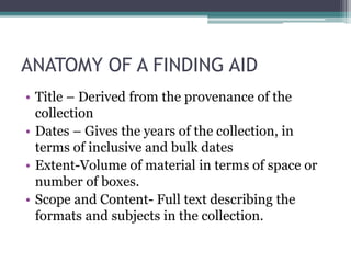 Introduction to archival research | PPTX