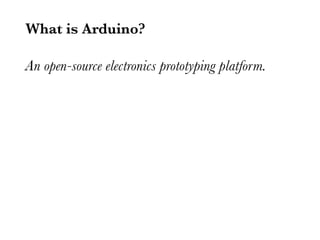 Introduction to Arduino | PDF
