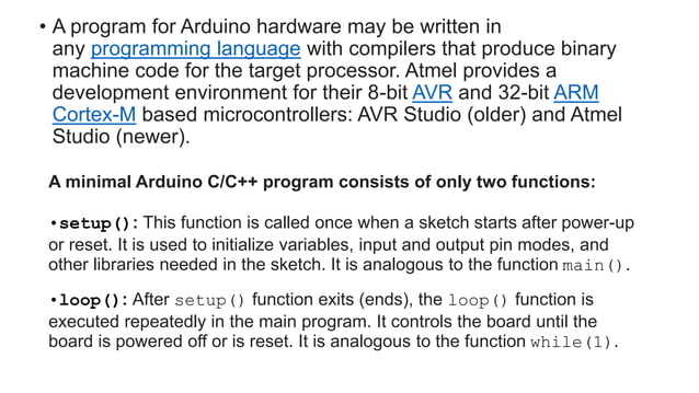 Introduction to Arduino.pptx | Programming Languages | Computing