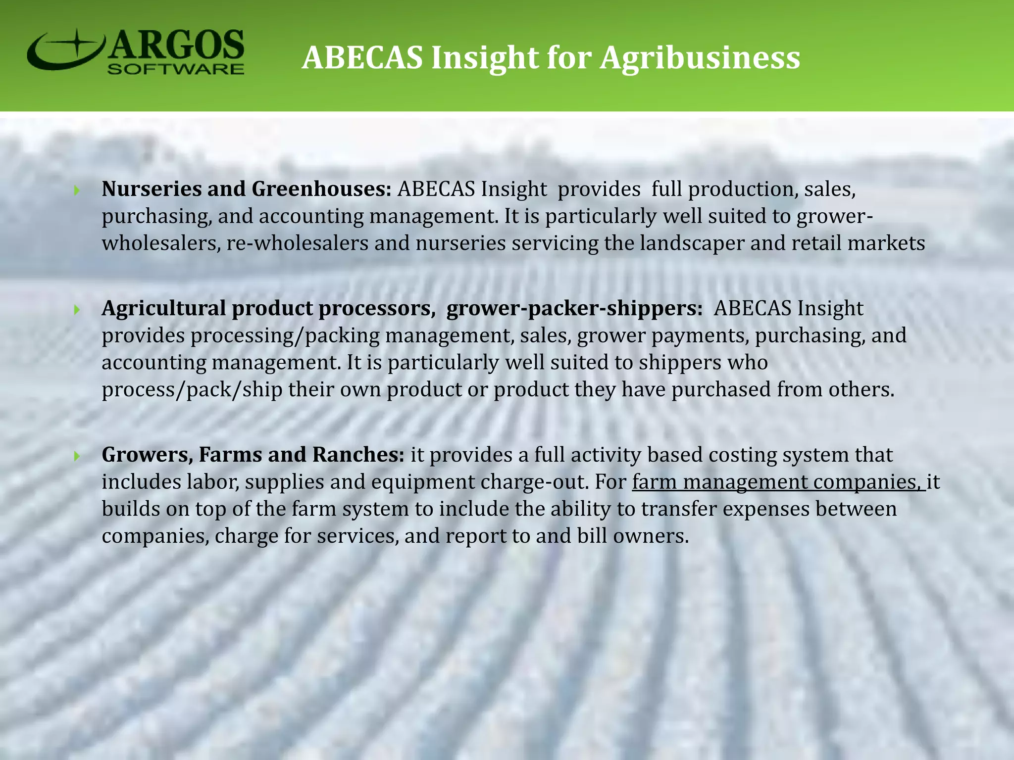 Introduction to Argos Software | PPTX