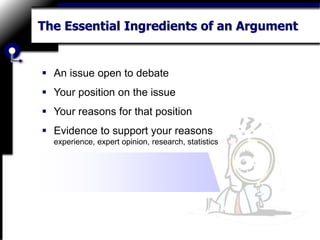 Introduction to winning an arguments.ppt