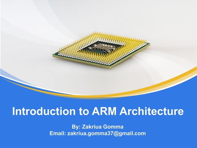 Introduction to arm architecture | PPT