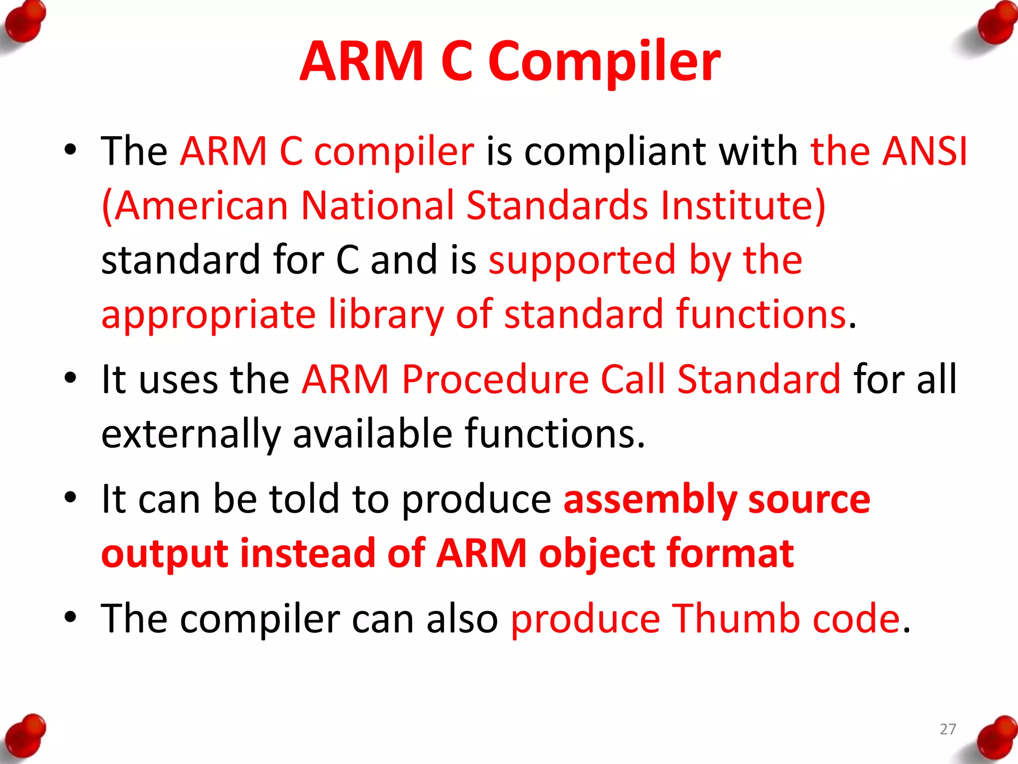Introduction to arm processor | PPTX | Operating Systems | Computer ...