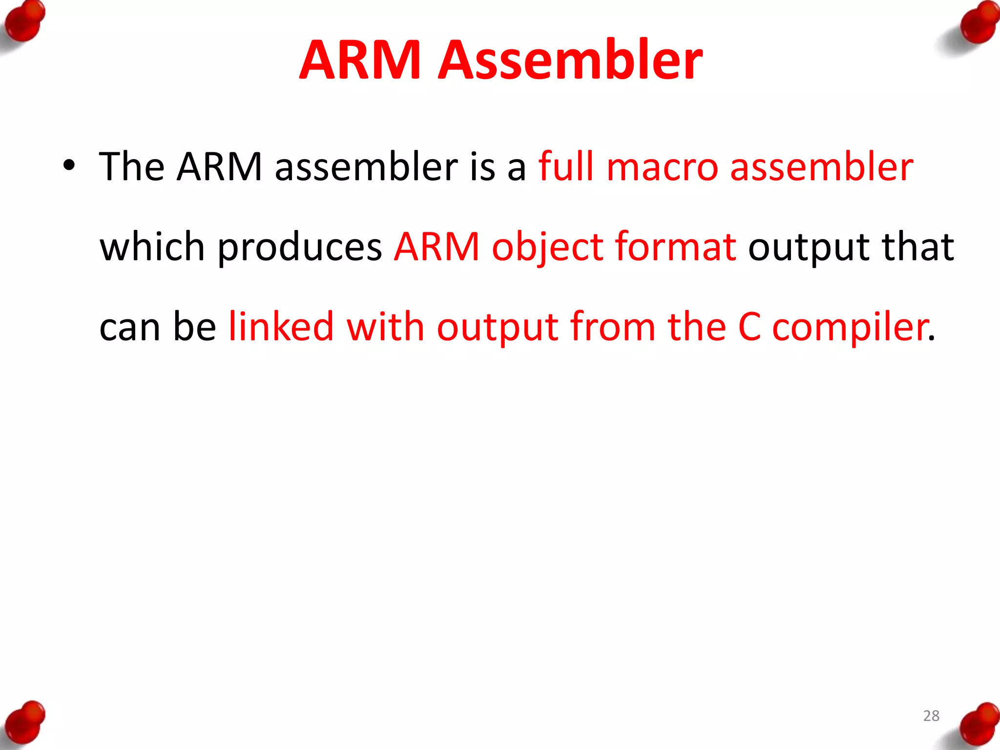 Introduction To Arm Processor Pptx Operating Systems Computer Software And Applications