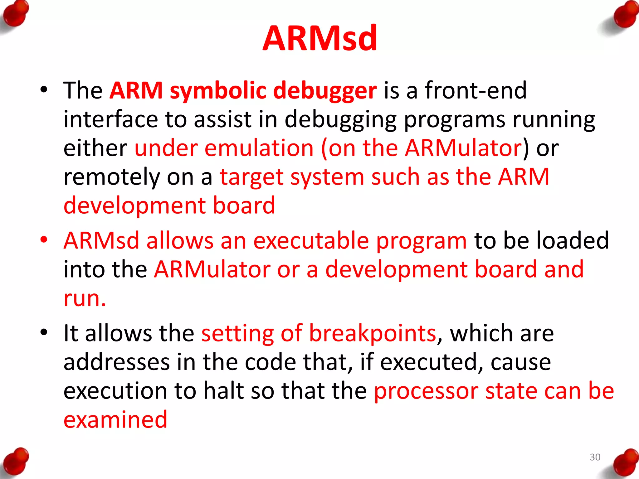 Introduction To Arm Processor Pptx Operating Systems Computer Software And Applications