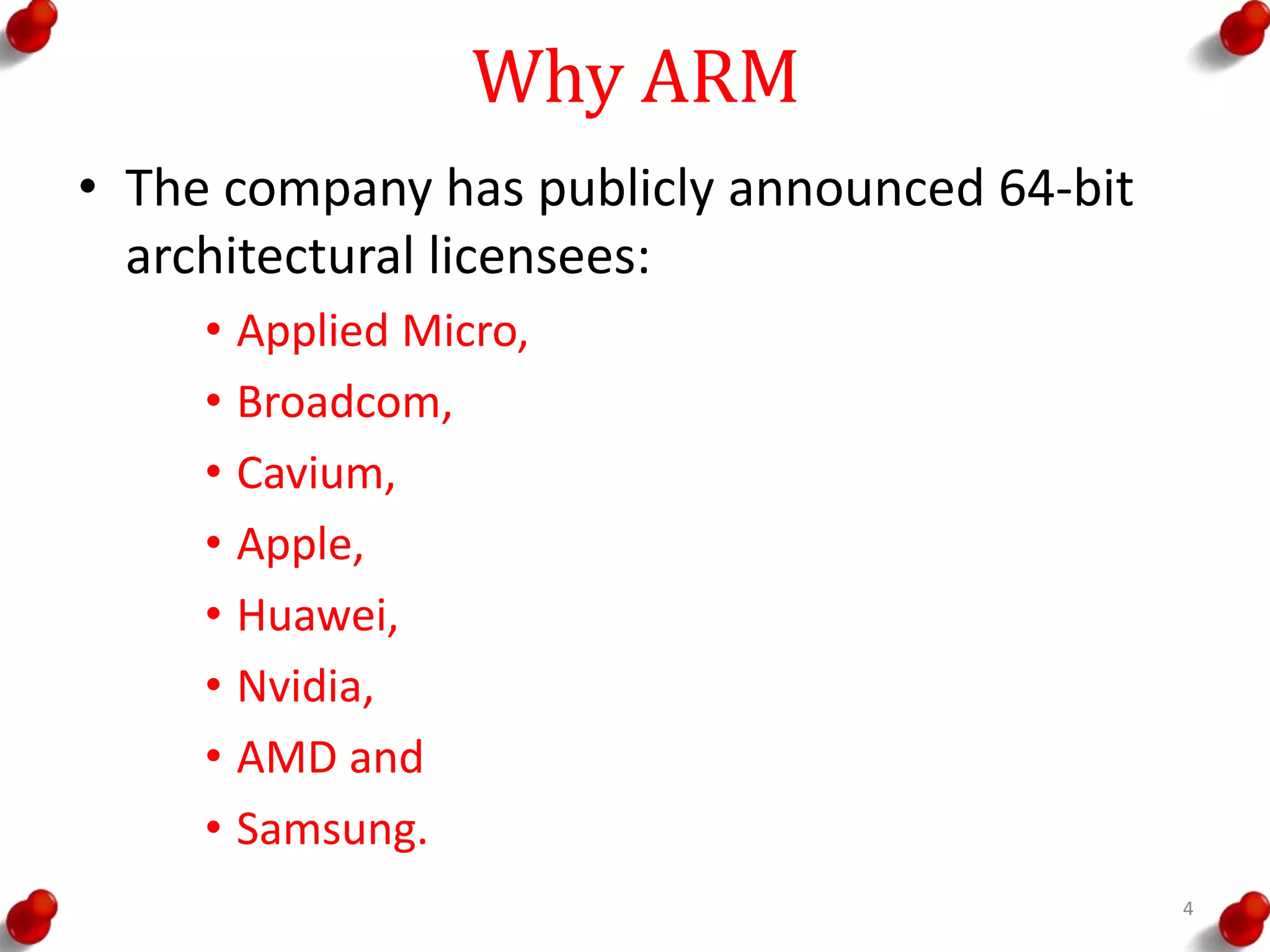Introduction to arm processor | PPTX | Operating Systems | Computer ...