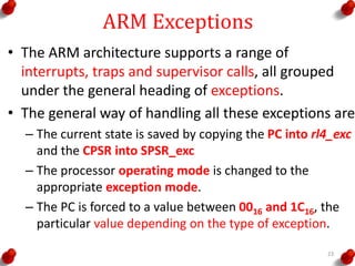 Introduction to arm processor | PPTX