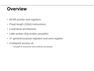 Introduction to armv8 aarch64 | PPTX