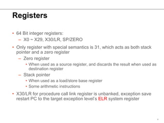 Introduction to armv8 aarch64 | PPTX