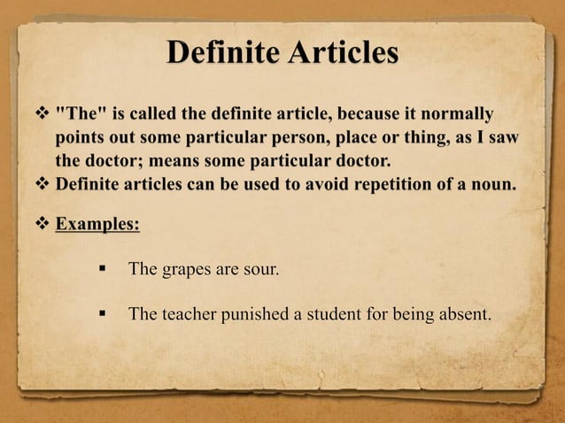 Introduction to Articles | PPT