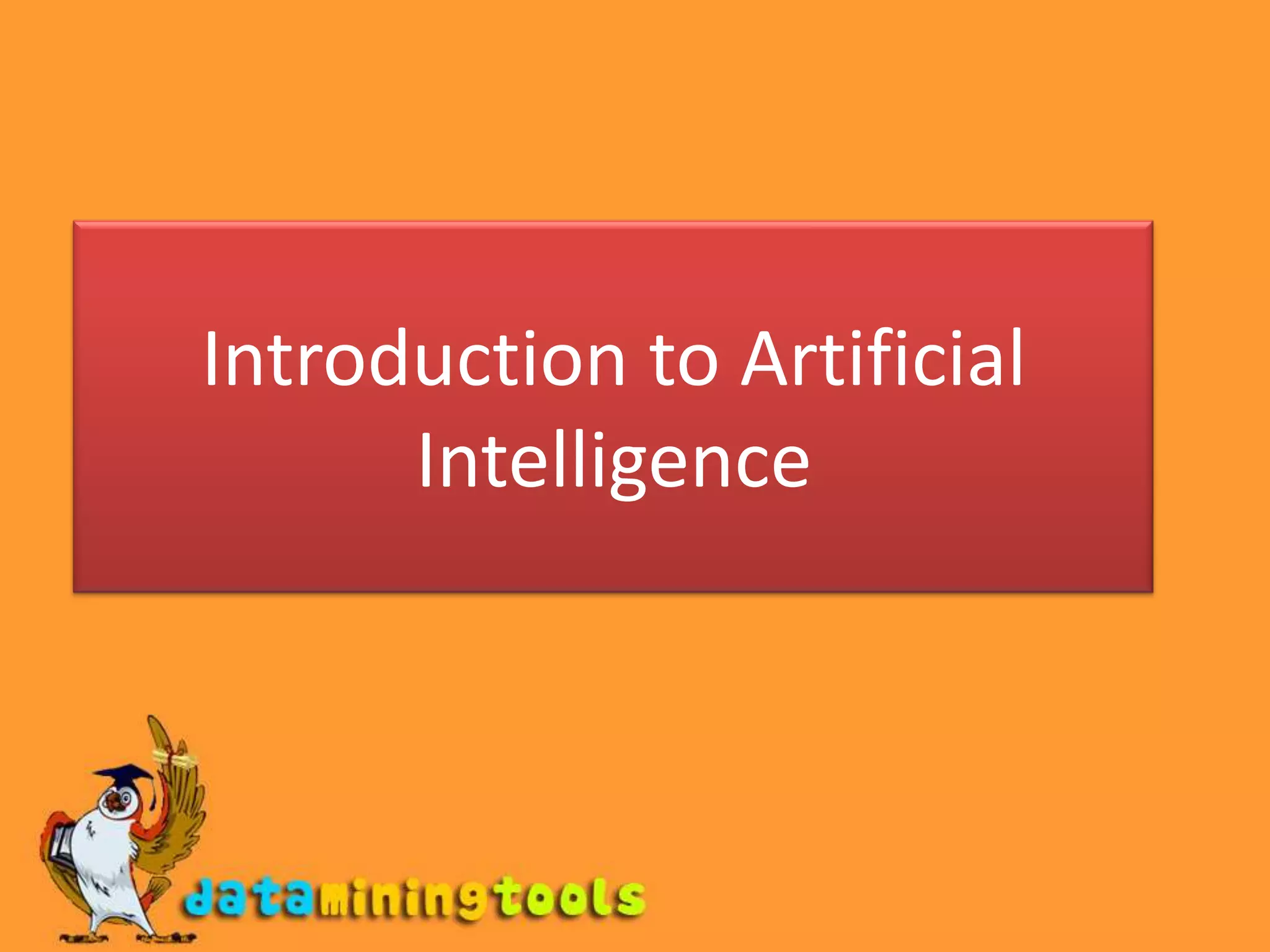 AI: Introduction to artificial intelligence | PPT