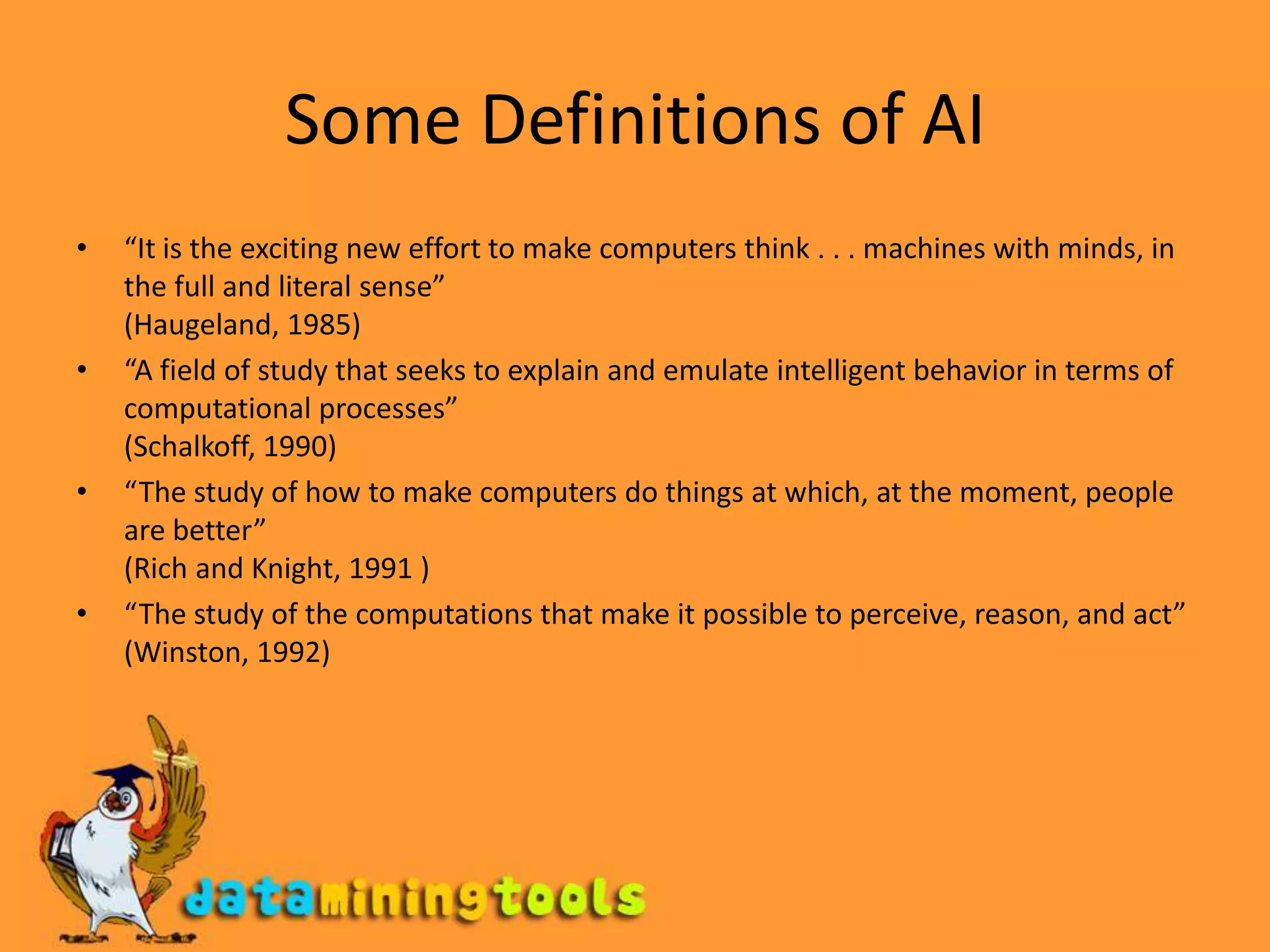 AI: Introduction to artificial intelligence | PPT