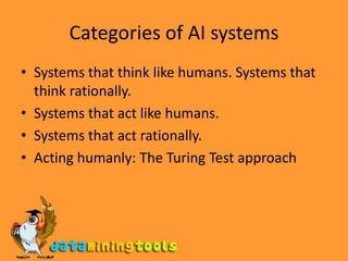 AI: Introduction to artificial intelligence | PPT