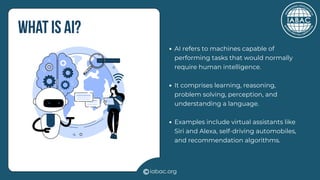 Introduction to Artificial Intelligence | IABAC | PPT