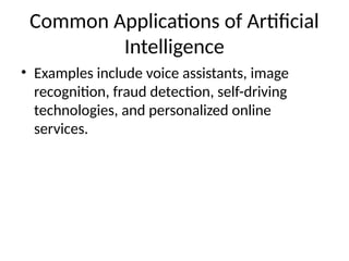 An Introduction to Artificial Intelligence and Its Applications in ...