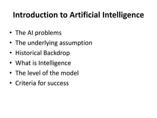 Introduction to Artificial Intelligence UNIT-1.pptx