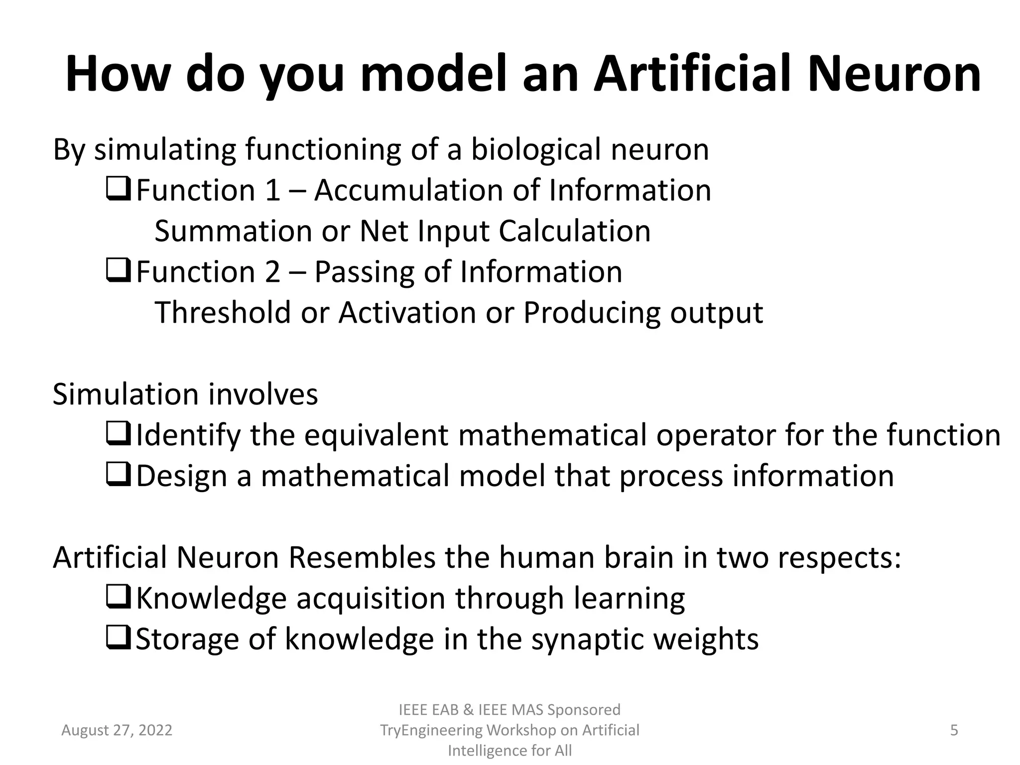 Introduction To Artificial Neural Networks Part Iipdf Artificial Intelligence Technology