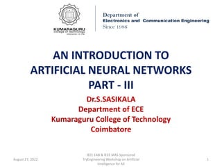 Introduction to Artificial Neural Networks - PART III.pdf