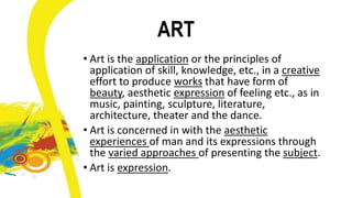 Introduction to arts | PPTX