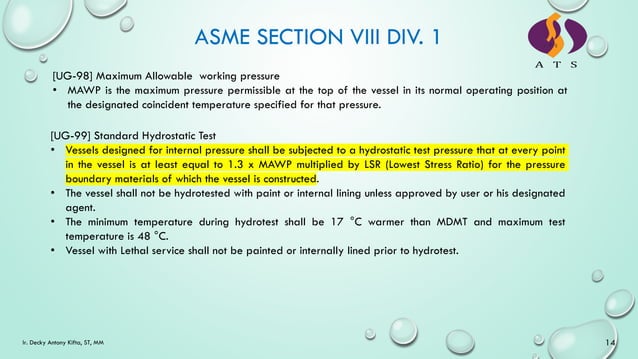 Introduction to ASME VIII Div 1 (ATS).pdf | Science