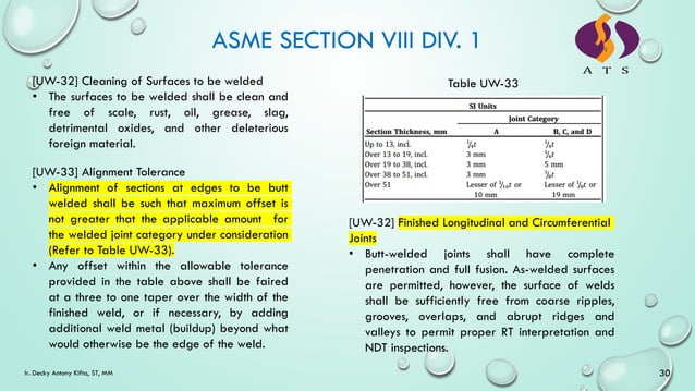 Introduction to ASME VIII Div 1 (ATS).pdf | Science