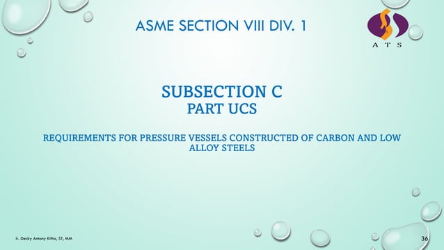 Introduction to ASME VIII Div 1 (ATS).pdf | Science