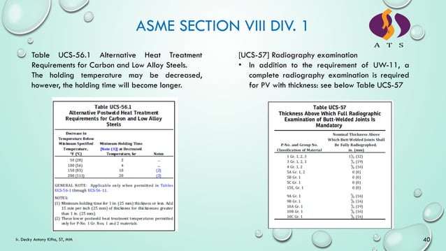 Introduction to ASME VIII Div 1 (ATS).pdf | Science