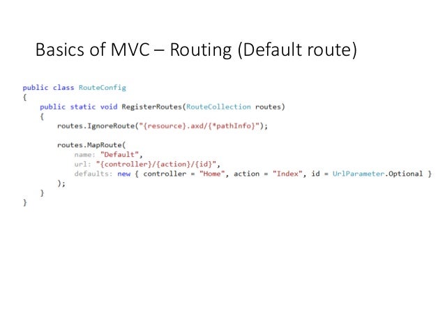 Introduction to ASP.NET MVC
