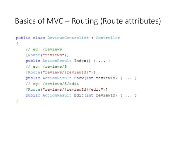 Introduction to ASP.NET MVC