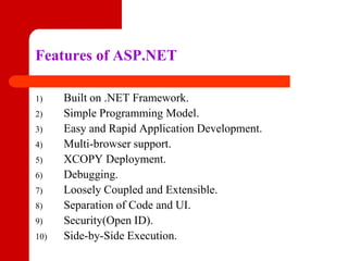 Introduction to asp.net