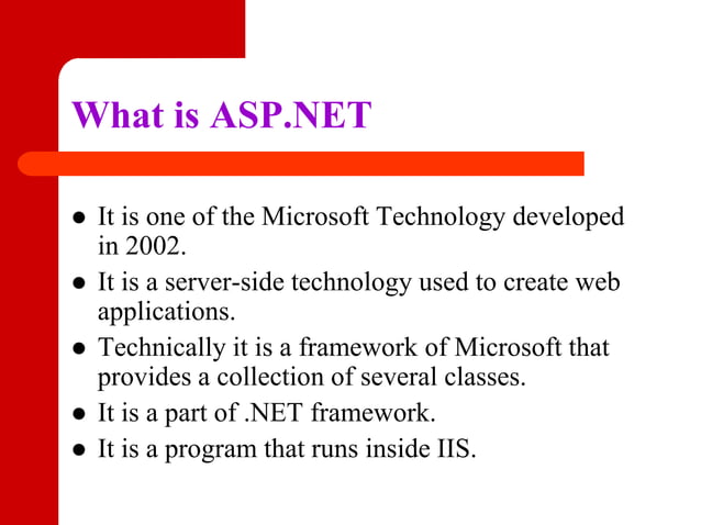 Introduction to asp.net