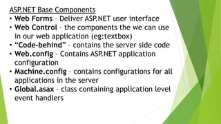 Introduction to asp.net