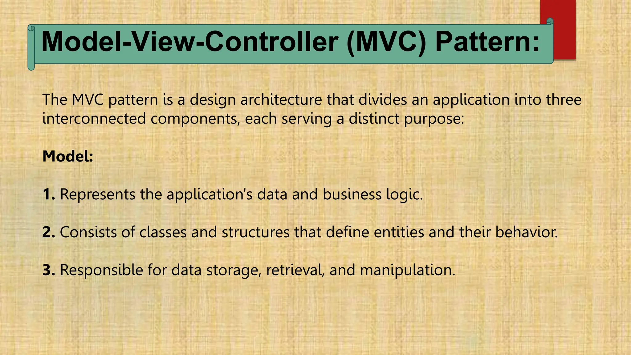 Introduction To Aspnet Core Mvc And The Mvc Patternpptx Web