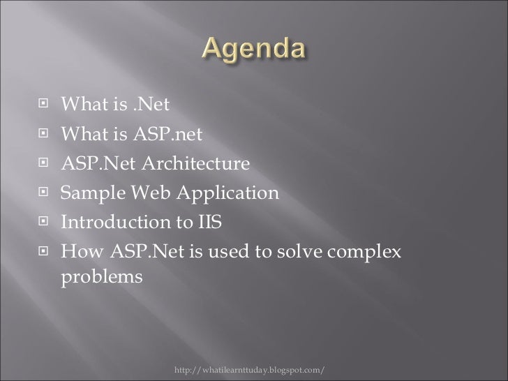 Introduction to asp.net