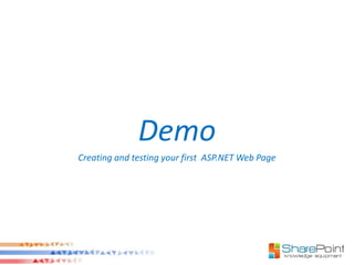 Introduction to ASP.NET